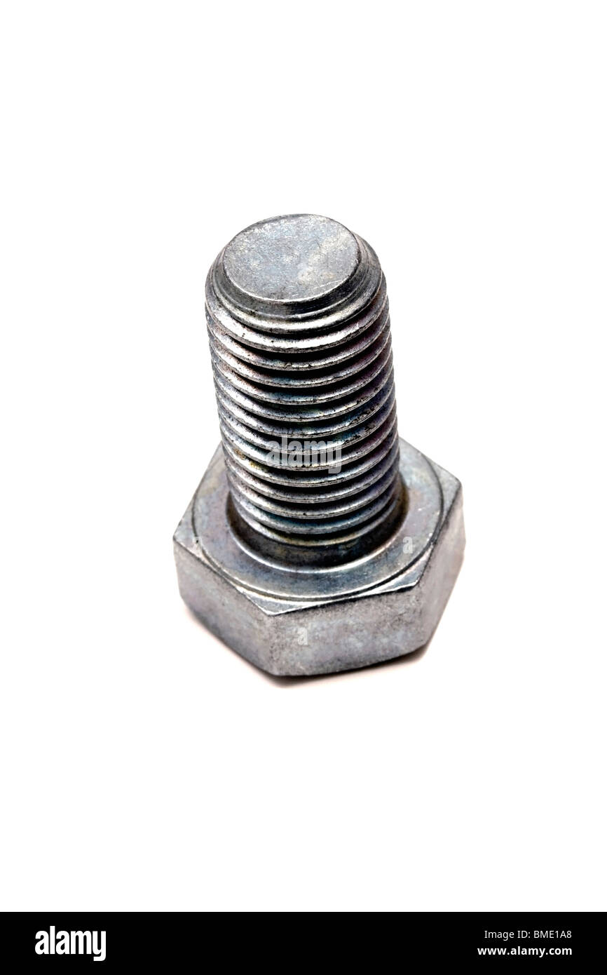 Bolt isolated on white Stock Photo - Alamy