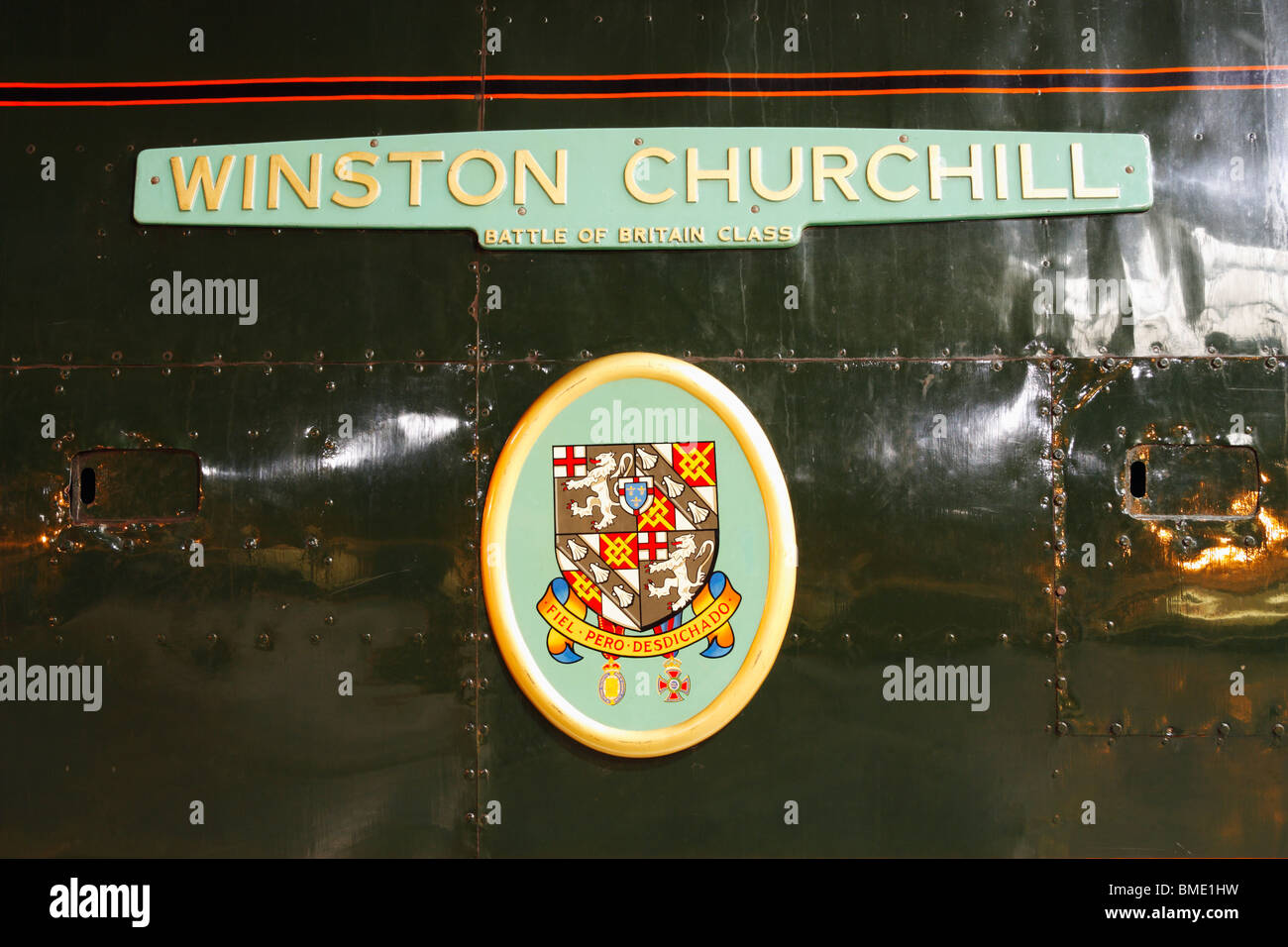 Winston Churchill train in The National Railway museum in York, England ...