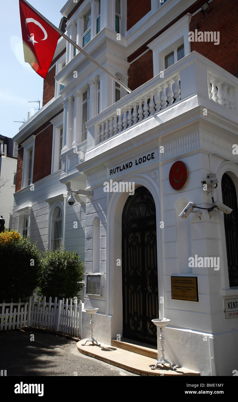 Consulate general of the republic of Turkey London Stock Photo - Alamy