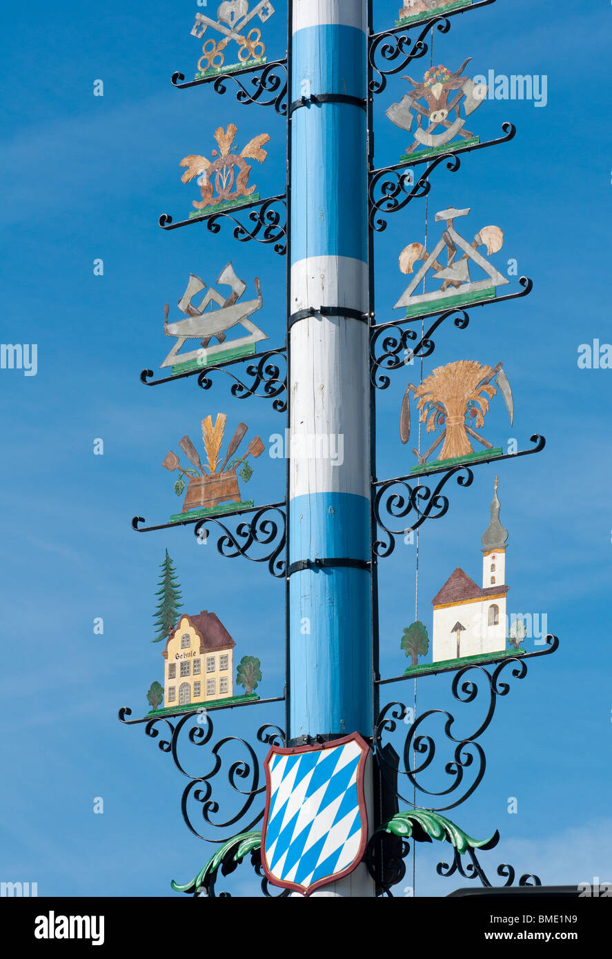 Detail maypole bavaria germany hi-res stock photography and images - Alamy
