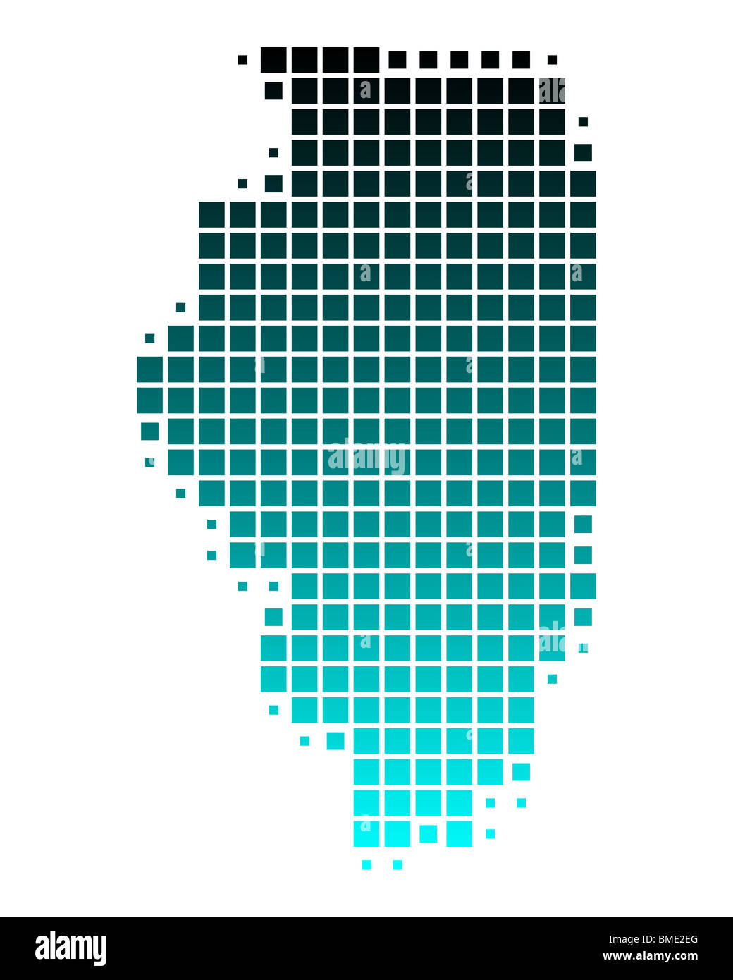 Map of Illinois Stock Photo - Alamy