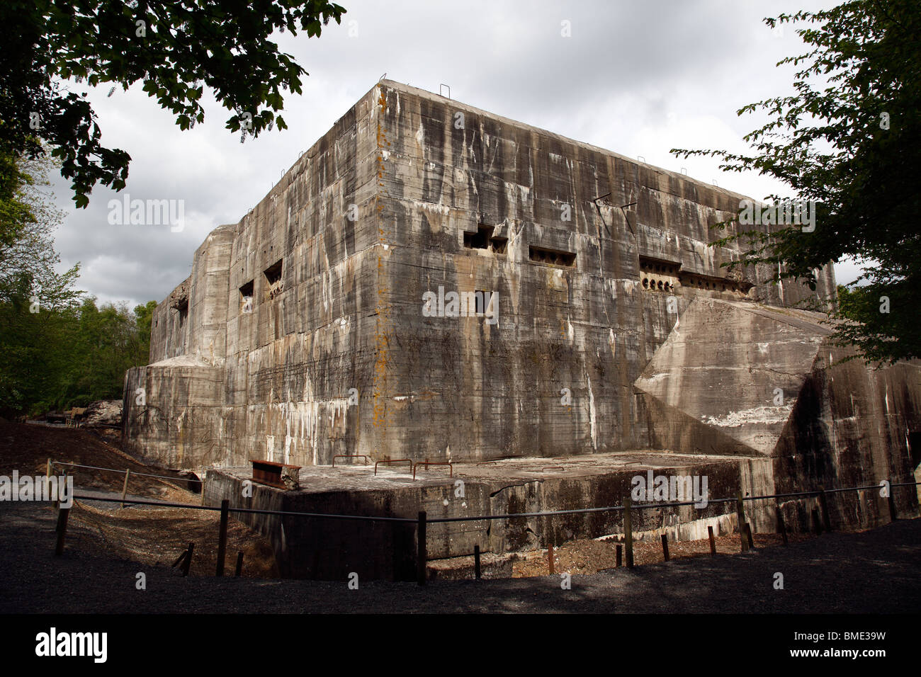 The Nazi missile bunker complex and V1 and V2 missile launchpad at ...