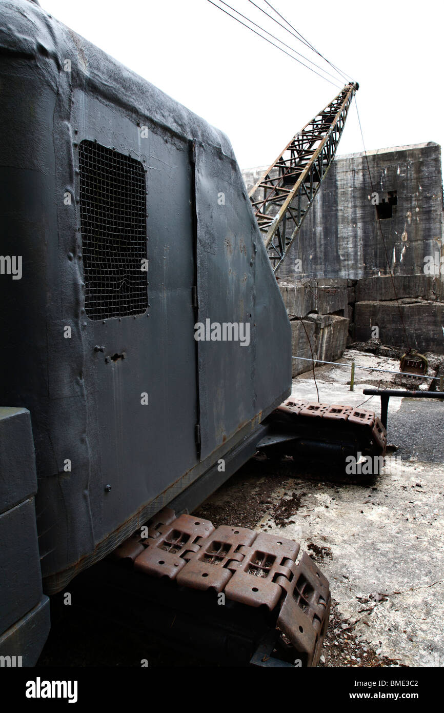 A crane at the Nazi missile bunker complex and V1 and V2 missile ...