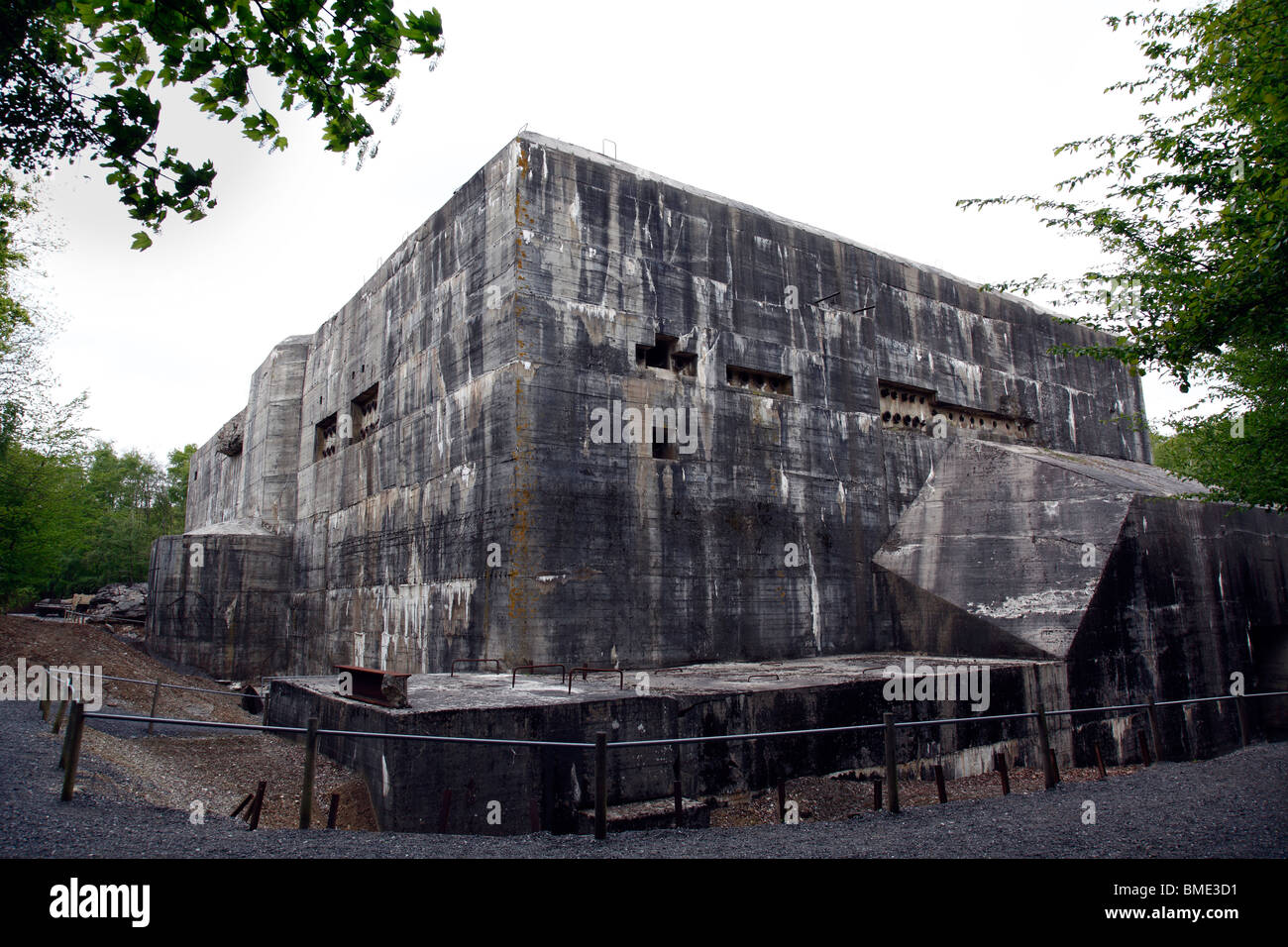 The Nazi missile bunker complex and V1 and V2 missile launchpad at ...