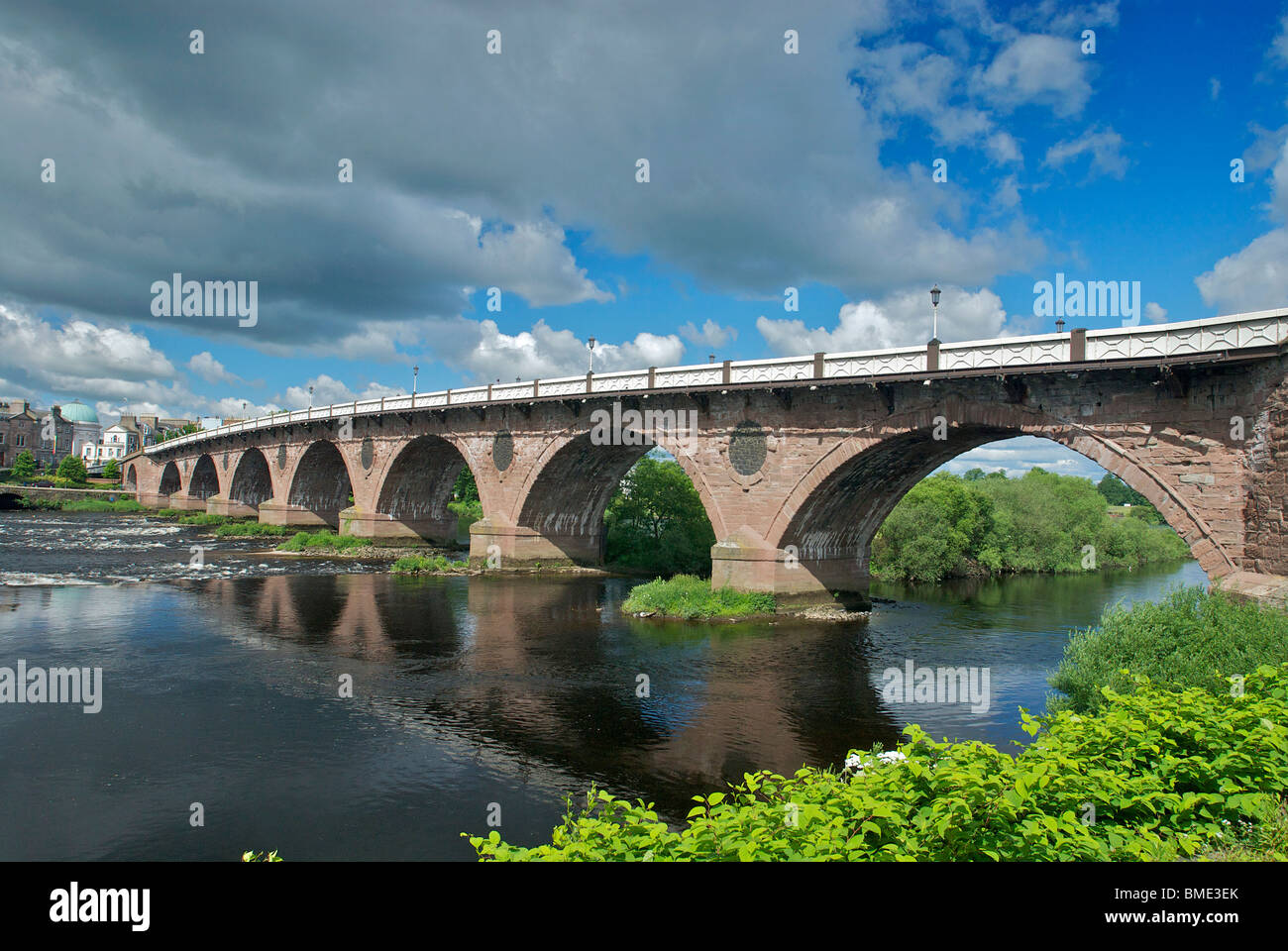 The old bridge over the river Tay at Perth in Scotland Stock Photo - Alamy