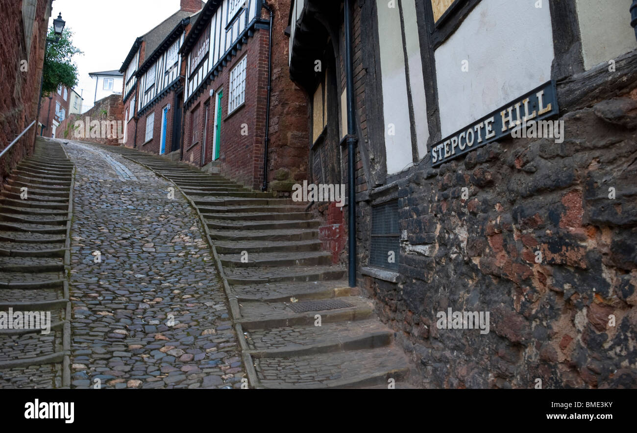 stepcote hill exeter Stock Photo - Alamy