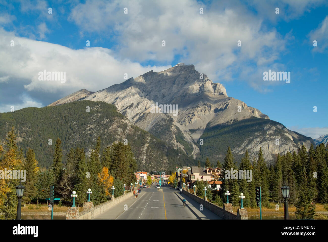 Cascade mountain and Banff Township Banff national park Alberta Canada Stock Photo - Alamy
