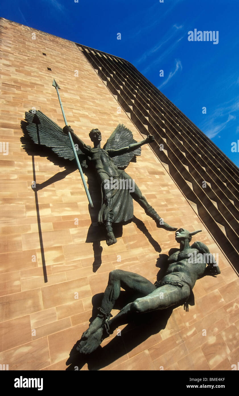 Coventry cathedral wall St Michael's Victory over the Devil by Jacob ...