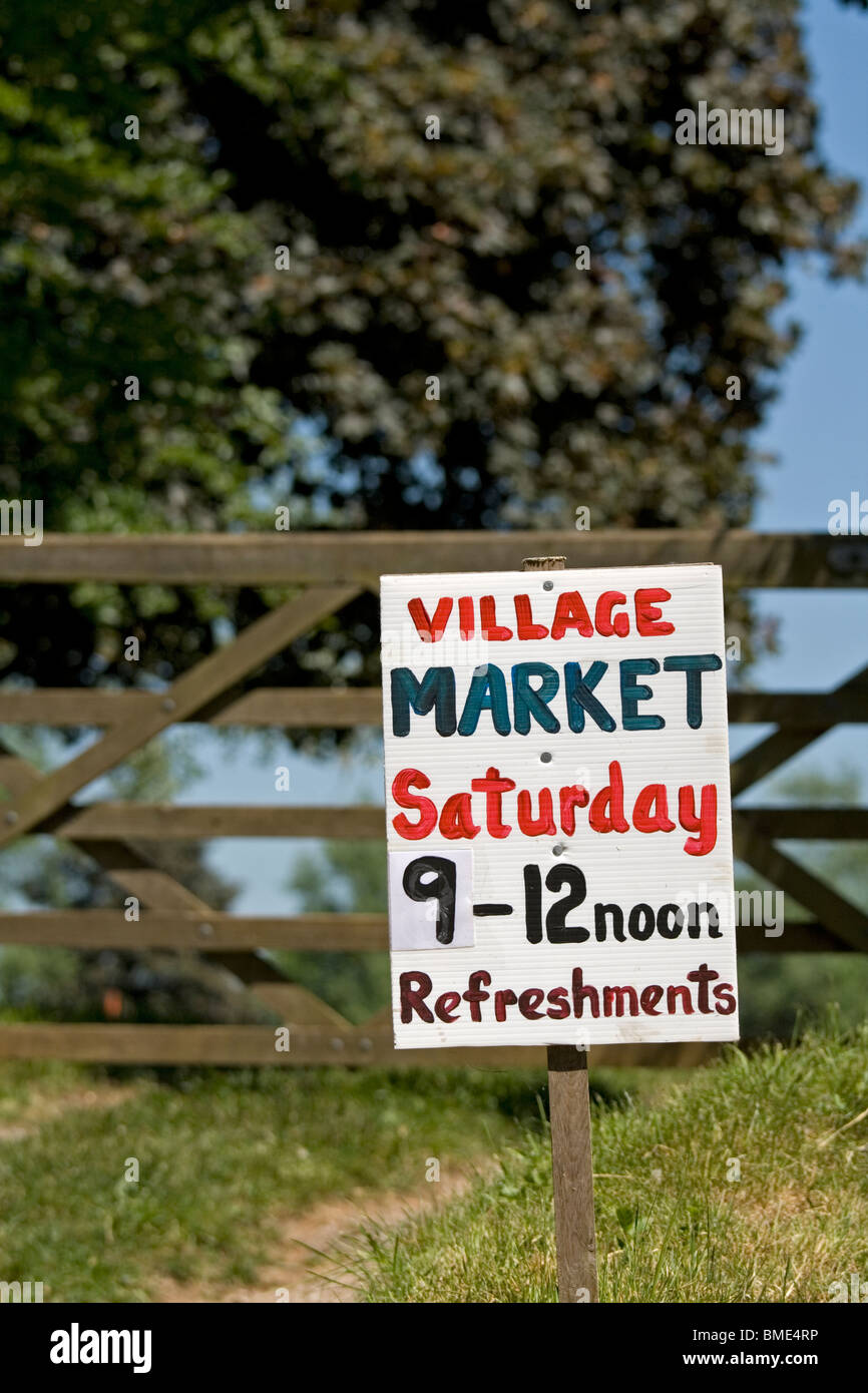 Village fete sign hi-res stock photography and images - Alamy