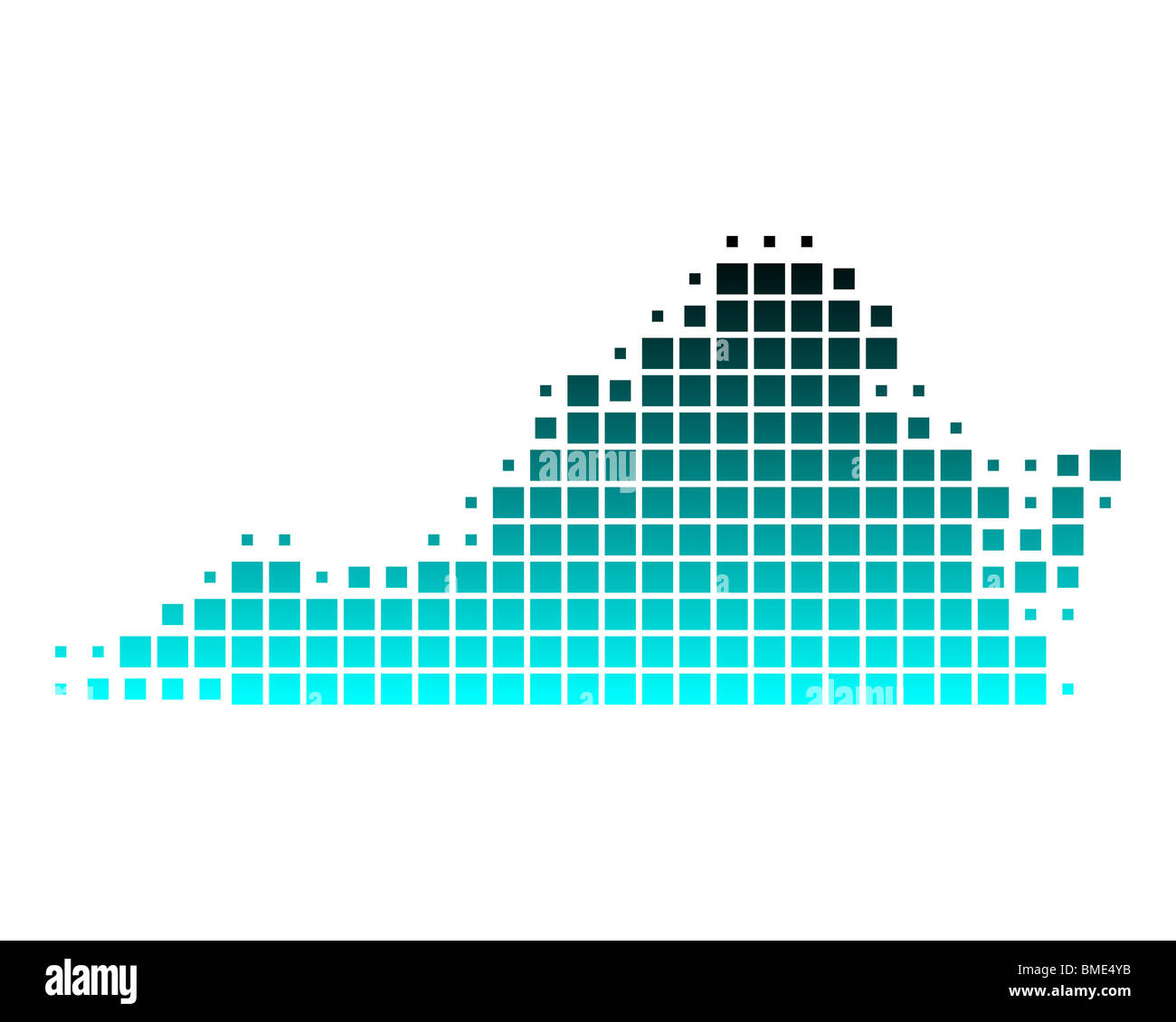 Map of Virginia Stock Photo - Alamy