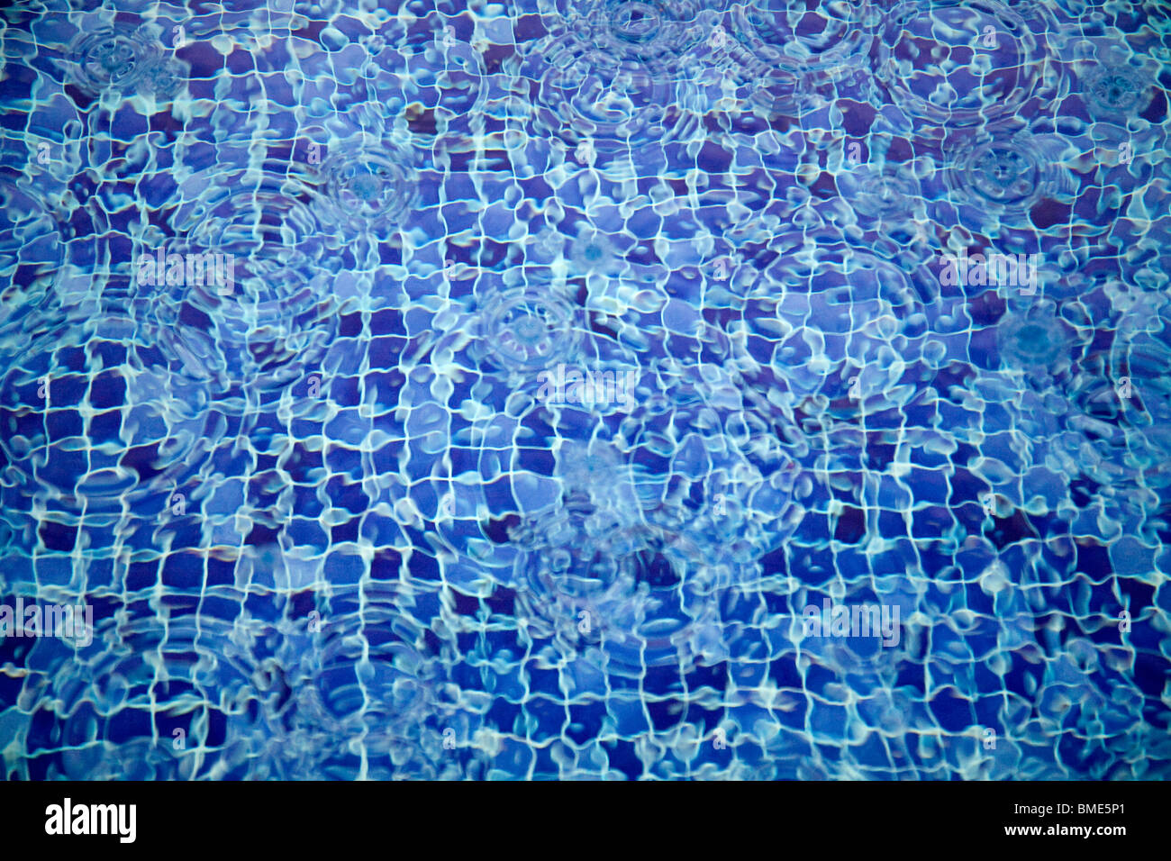 Blue mosaic tiles, swimming pool Stock Photo - Alamy