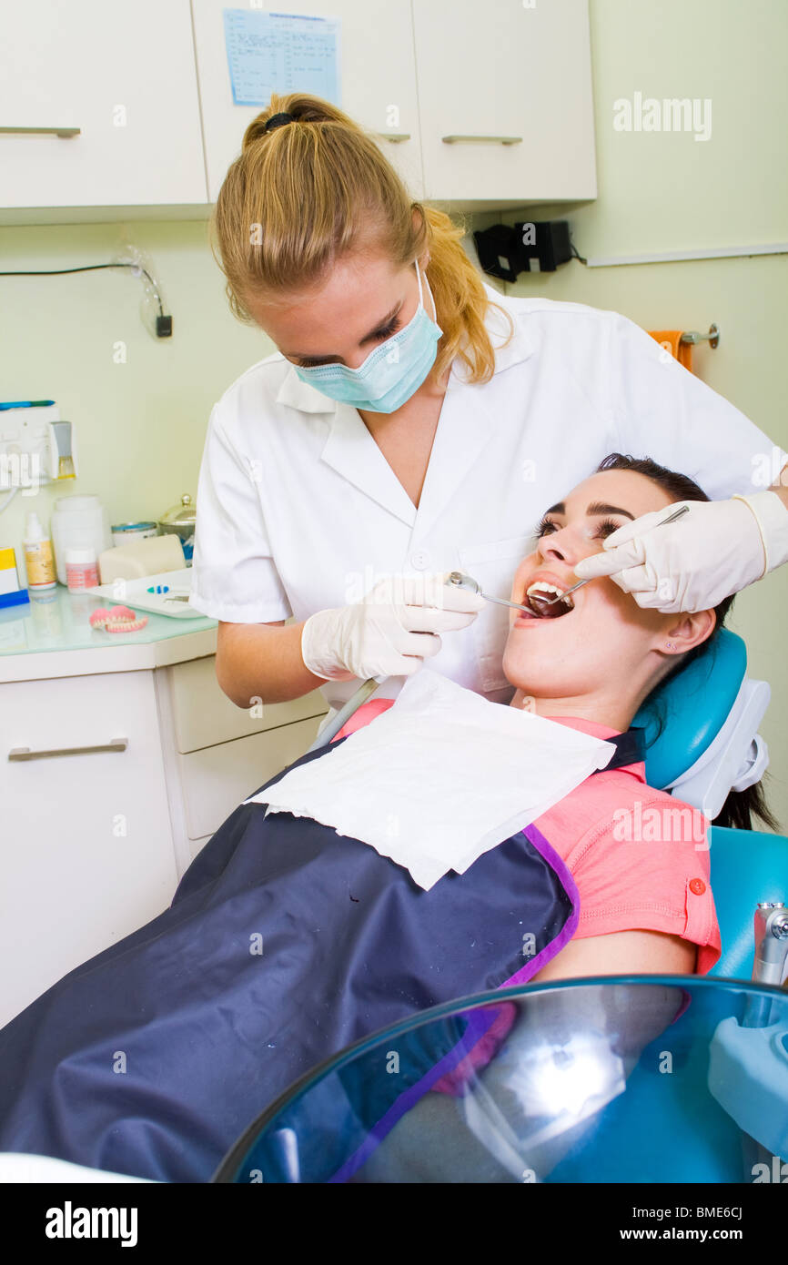 Female dentist working on beautiful hi-res stock photography and images ...
