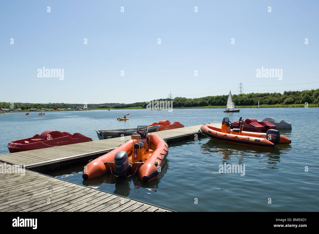 Moored lifeboats hi-res stock photography and images - Alamy