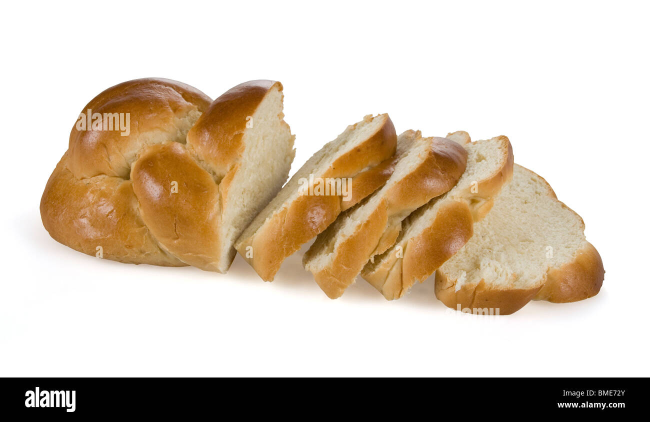 Sliced plaited bun Stock Photo - Alamy