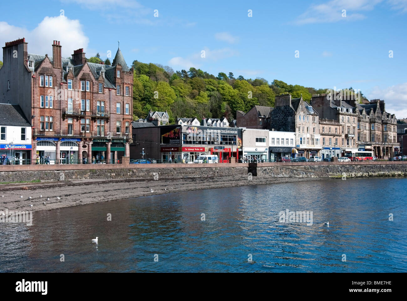 George Street Waterfront Oban Lorn Argyll Western Scottish Highlands ...