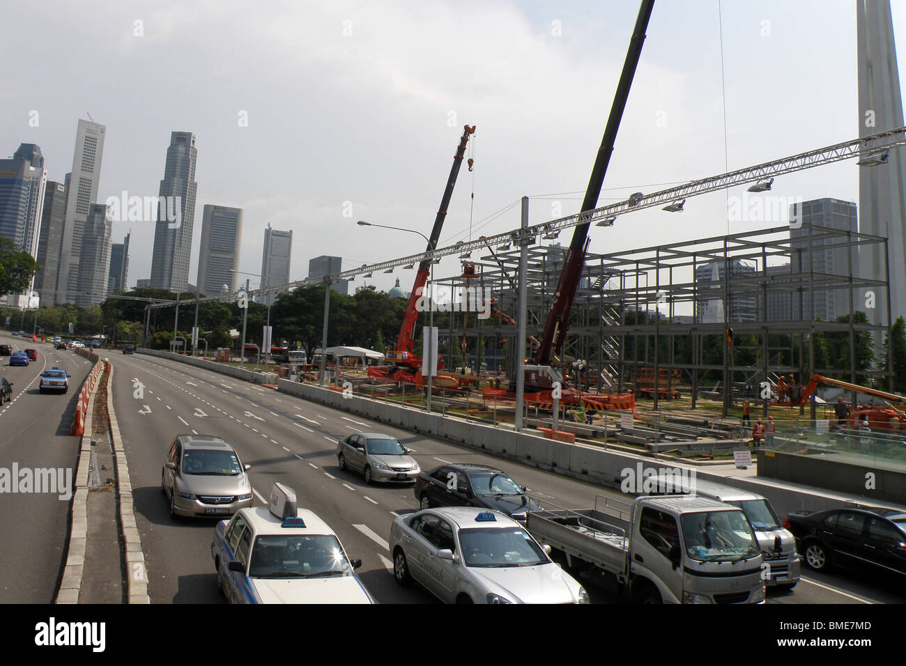 Under construction, Singapore, Asia Stock Photo - Alamy