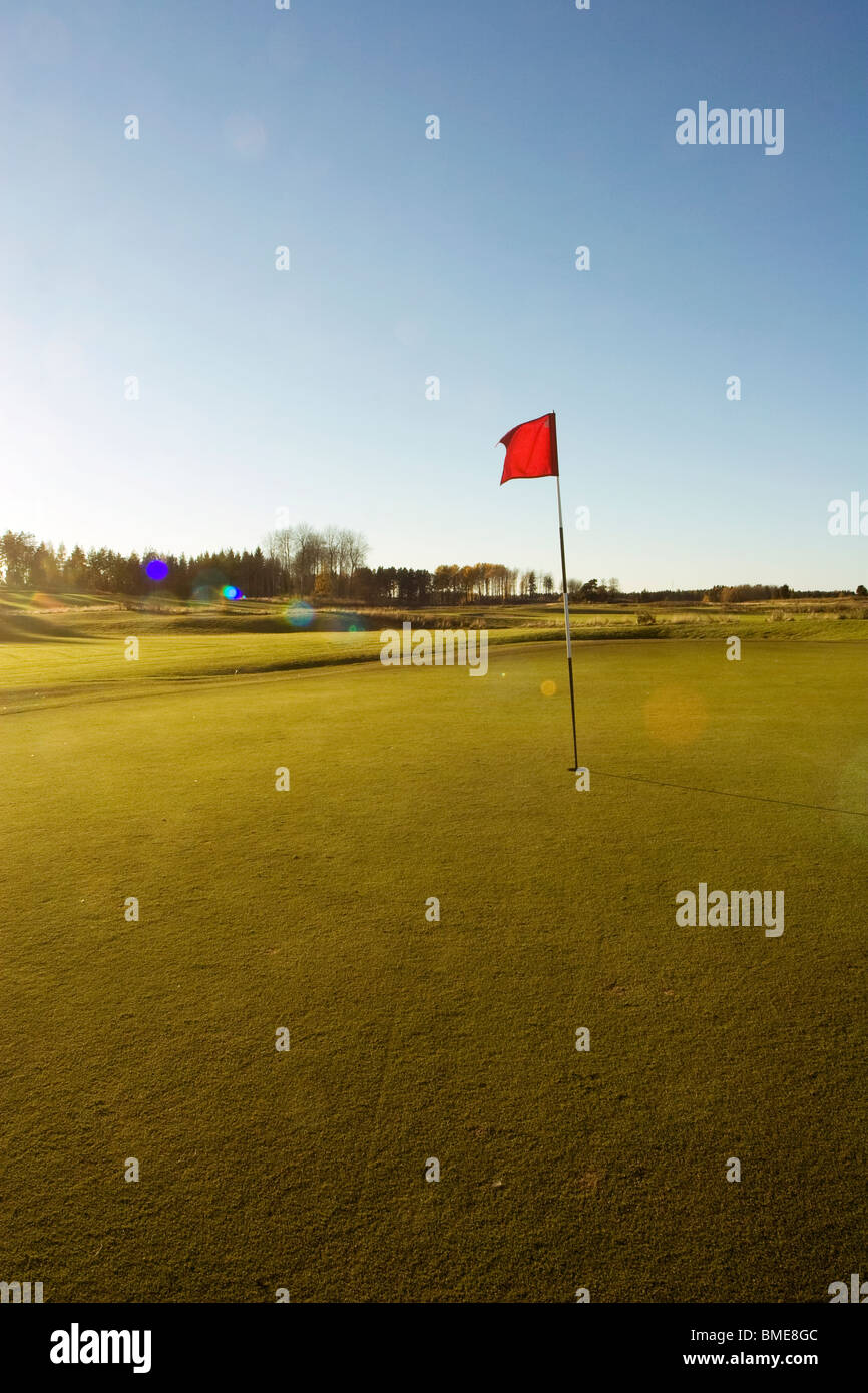 View empty of golf course Stock Photo - Alamy