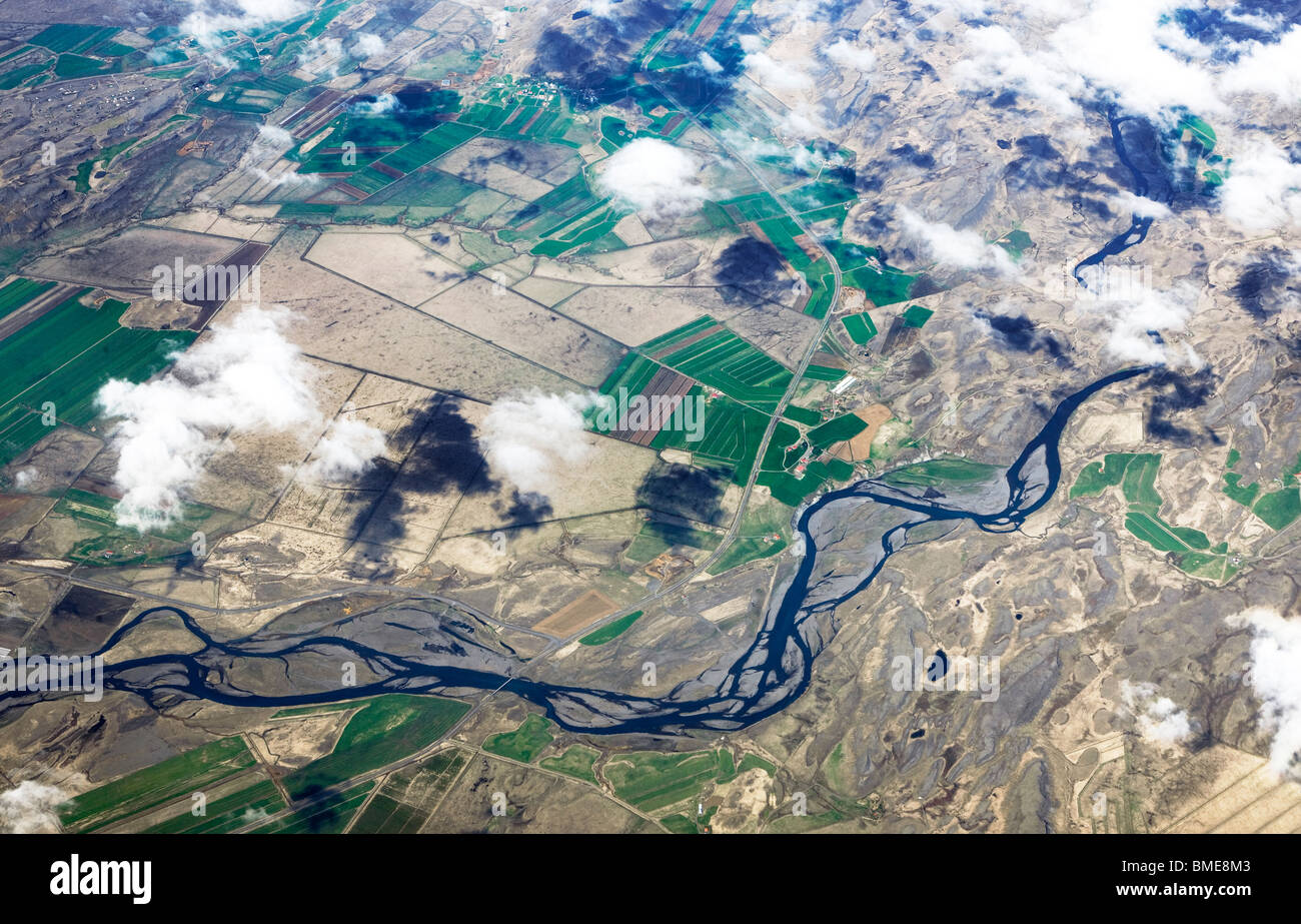 Aerial view of landscape Stock Photo - Alamy