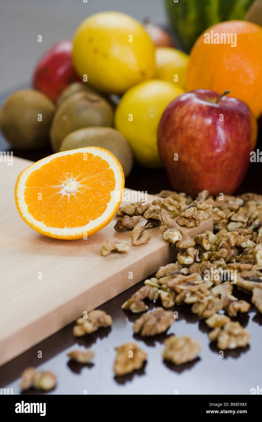Nuts and fruits, Sweden Stock Photo - Alamy