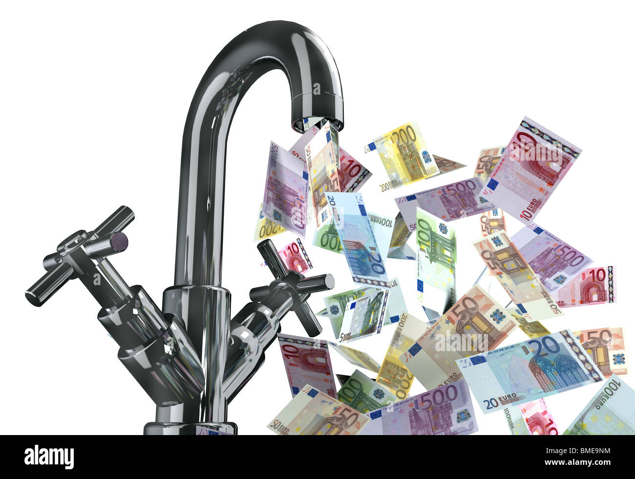 Money coming out of tap hi-res stock photography and images - Alamy
