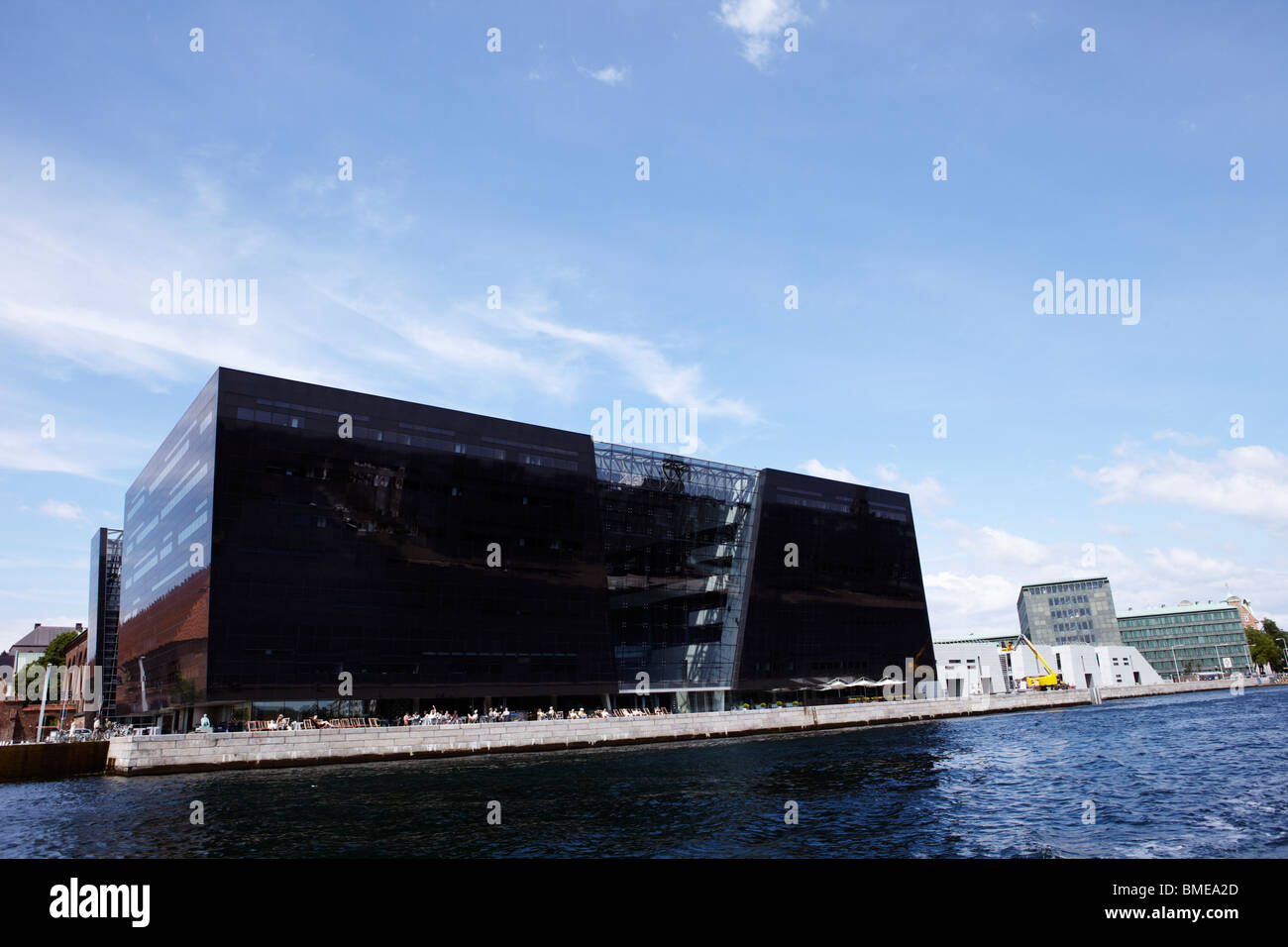 View of the building ? The Black Diamond? beside lake Stock Photo - Alamy