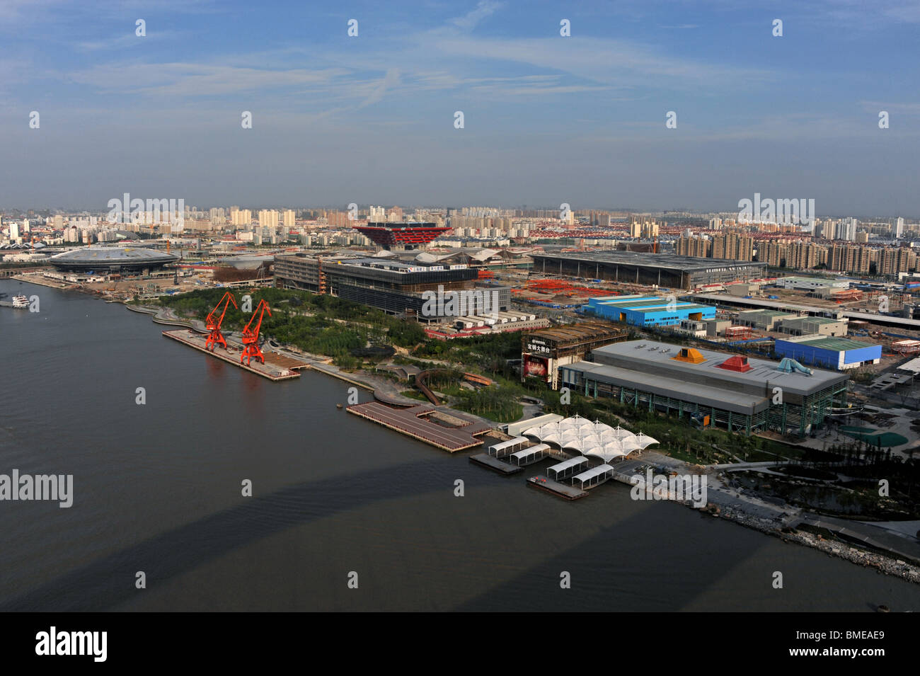 Construction site of Zone B along Huangpu River, 2010 Shanghai World ...