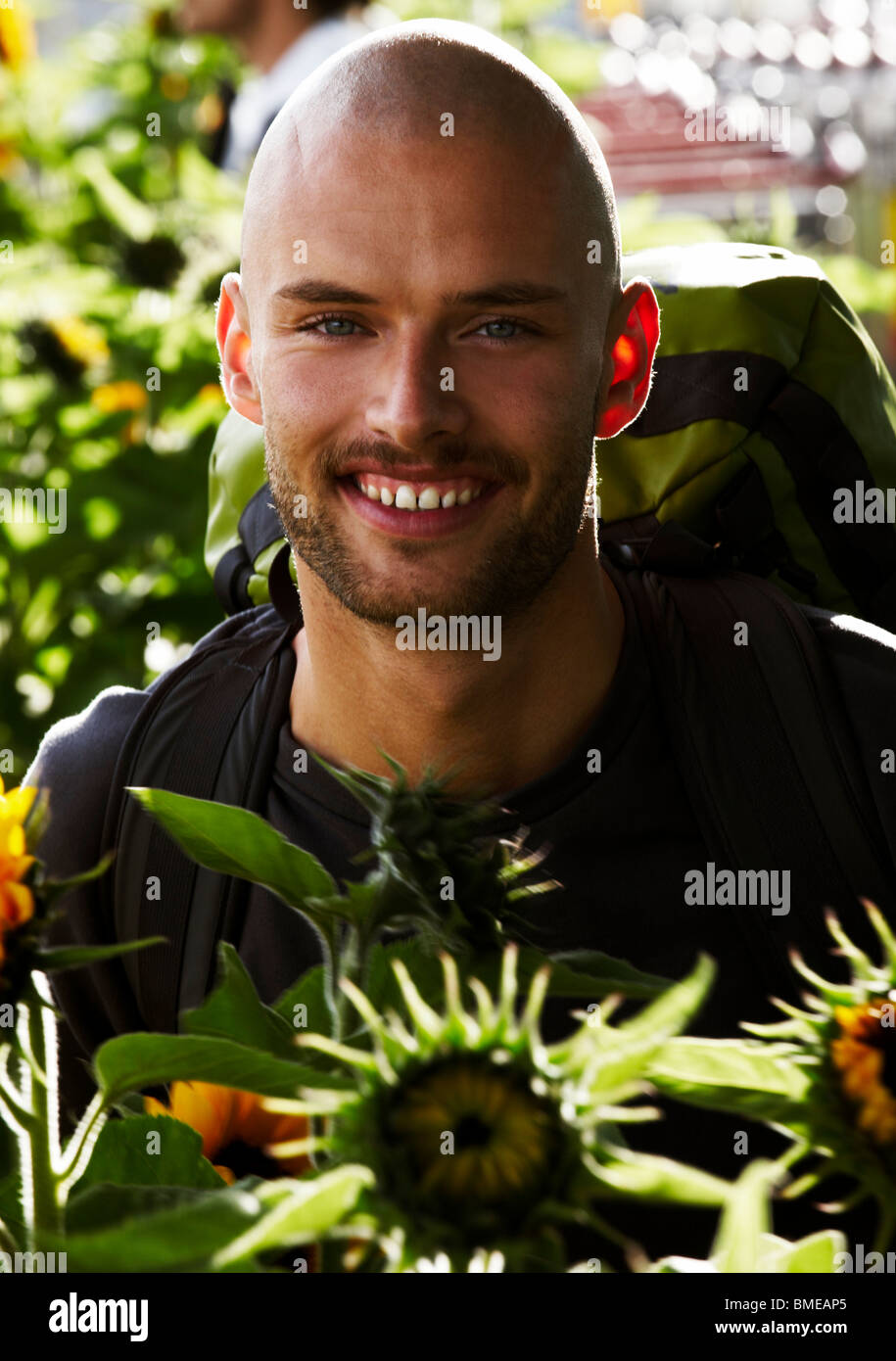 Man smiling, close-up, portrait Stock Photo - Alamy