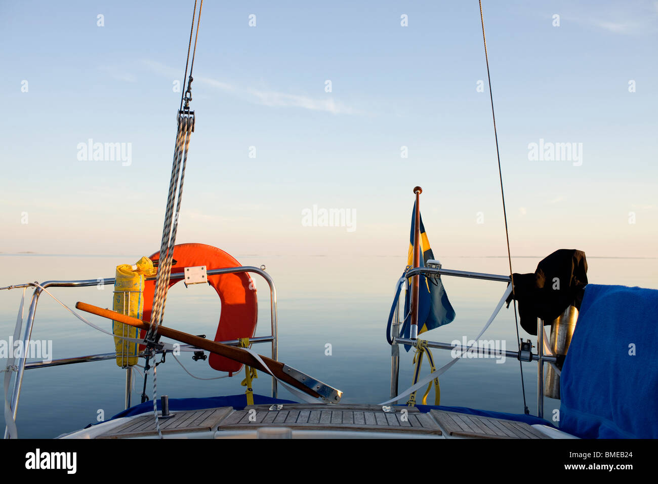 View of sea from sailing boat Stock Photo - Alamy