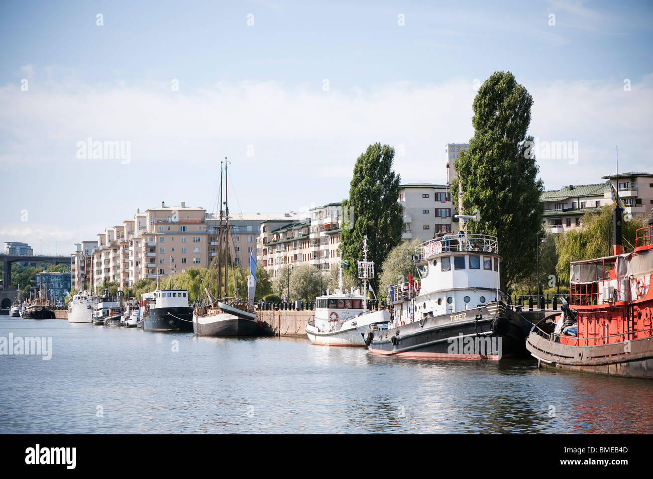 Boats at waterfront Stock Photo - Alamy