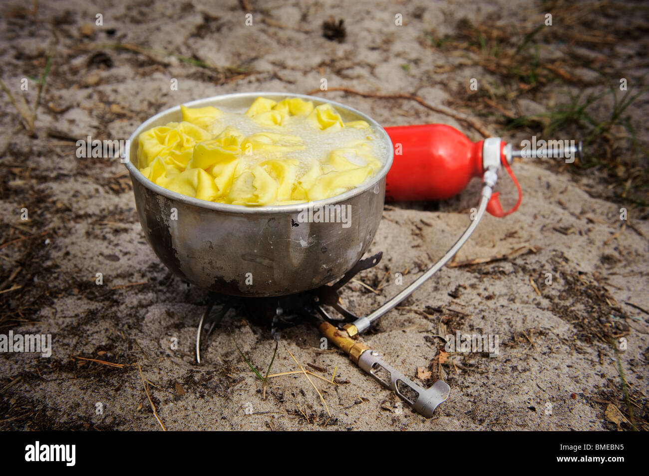 Pasta cooking on stove Stock Photo - Alamy