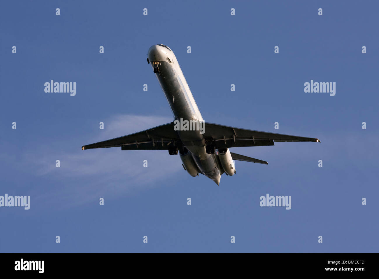 McDonnell Douglas MD-80 Airliner with landing gear down Stock Photo - Alamy