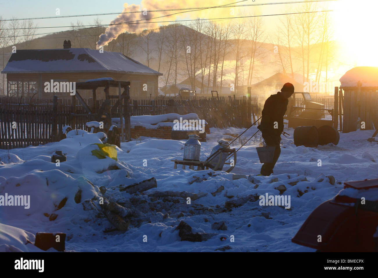 Mongolia chinese village hi-res stock photography and images - Alamy