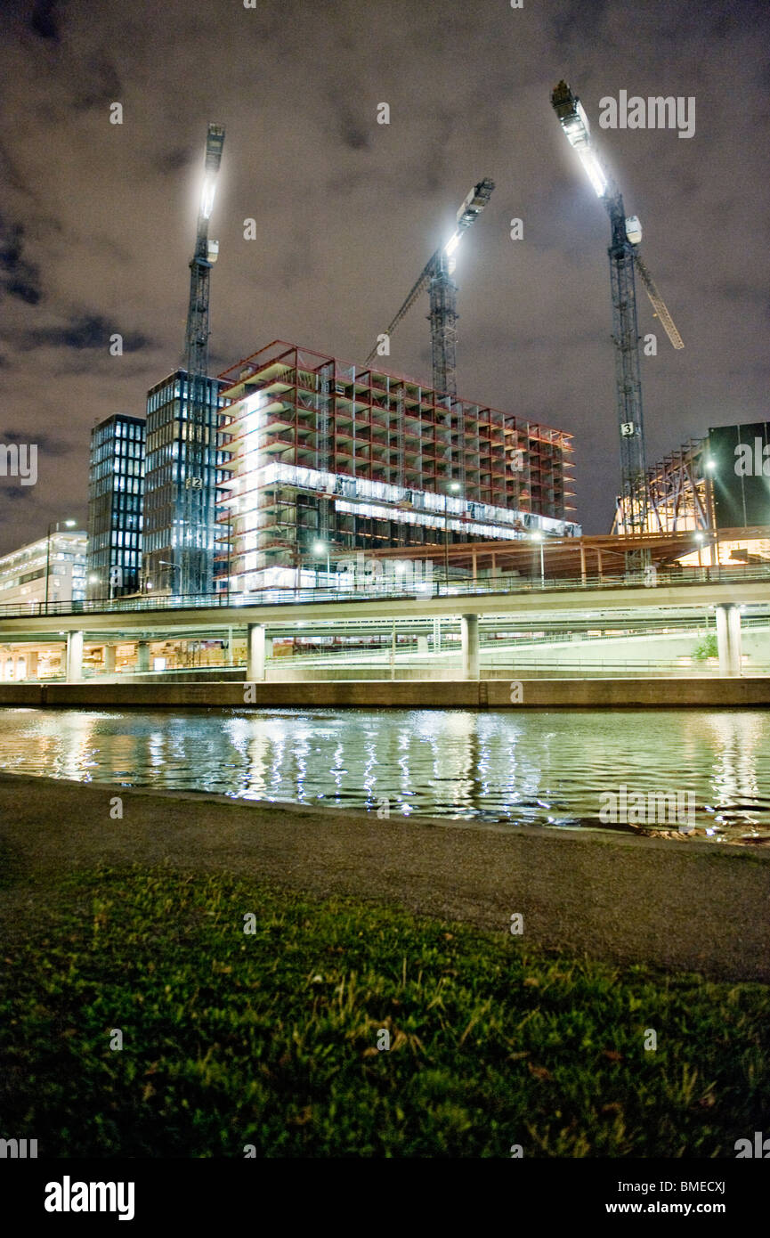 Construction site at night hi-res stock photography and images - Alamy