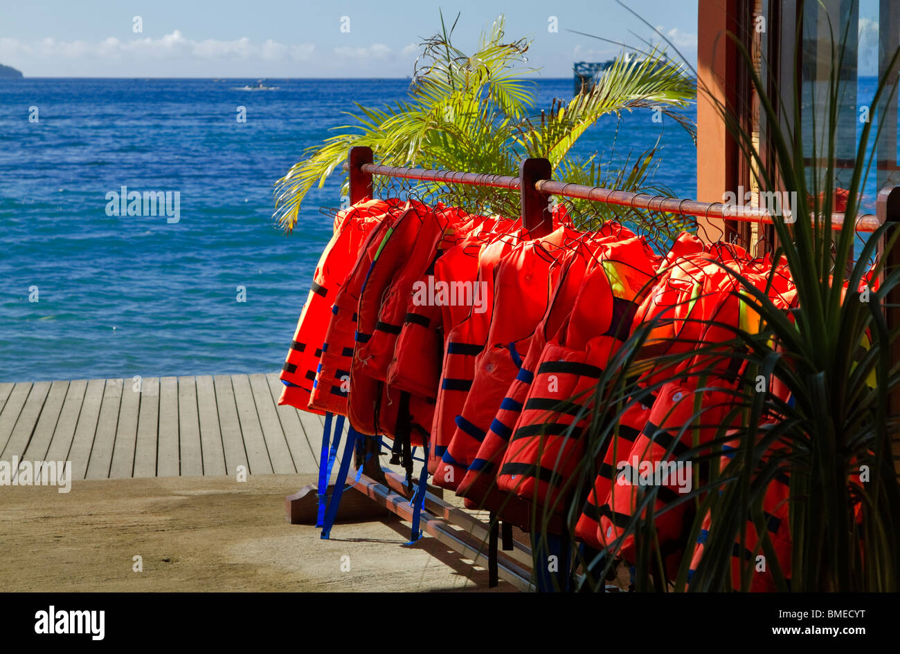 Lifejacket rack hi-res stock photography and images - Alamy