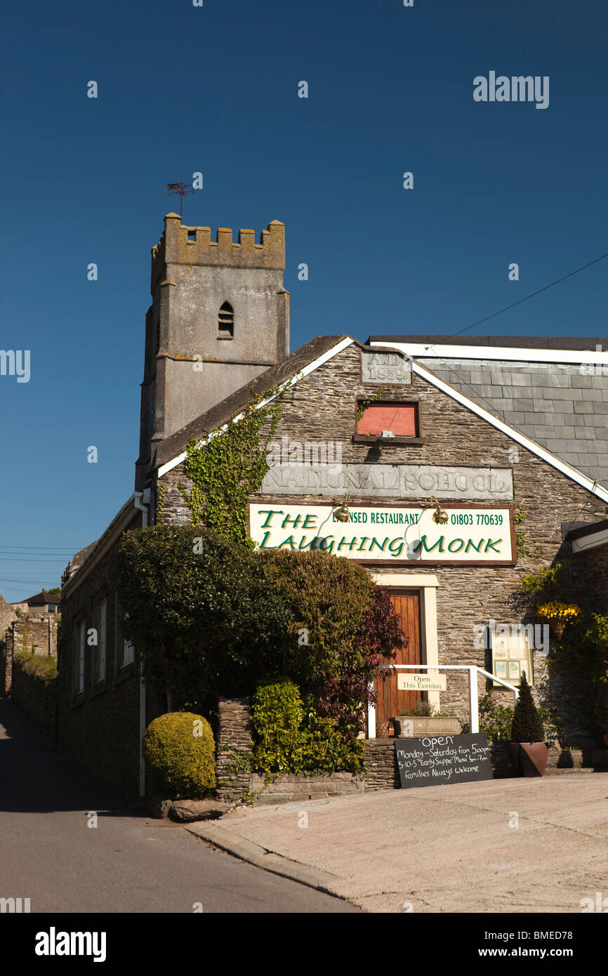 UK, England, Devon, Strete, Laughing Monk restaurant in former National ...