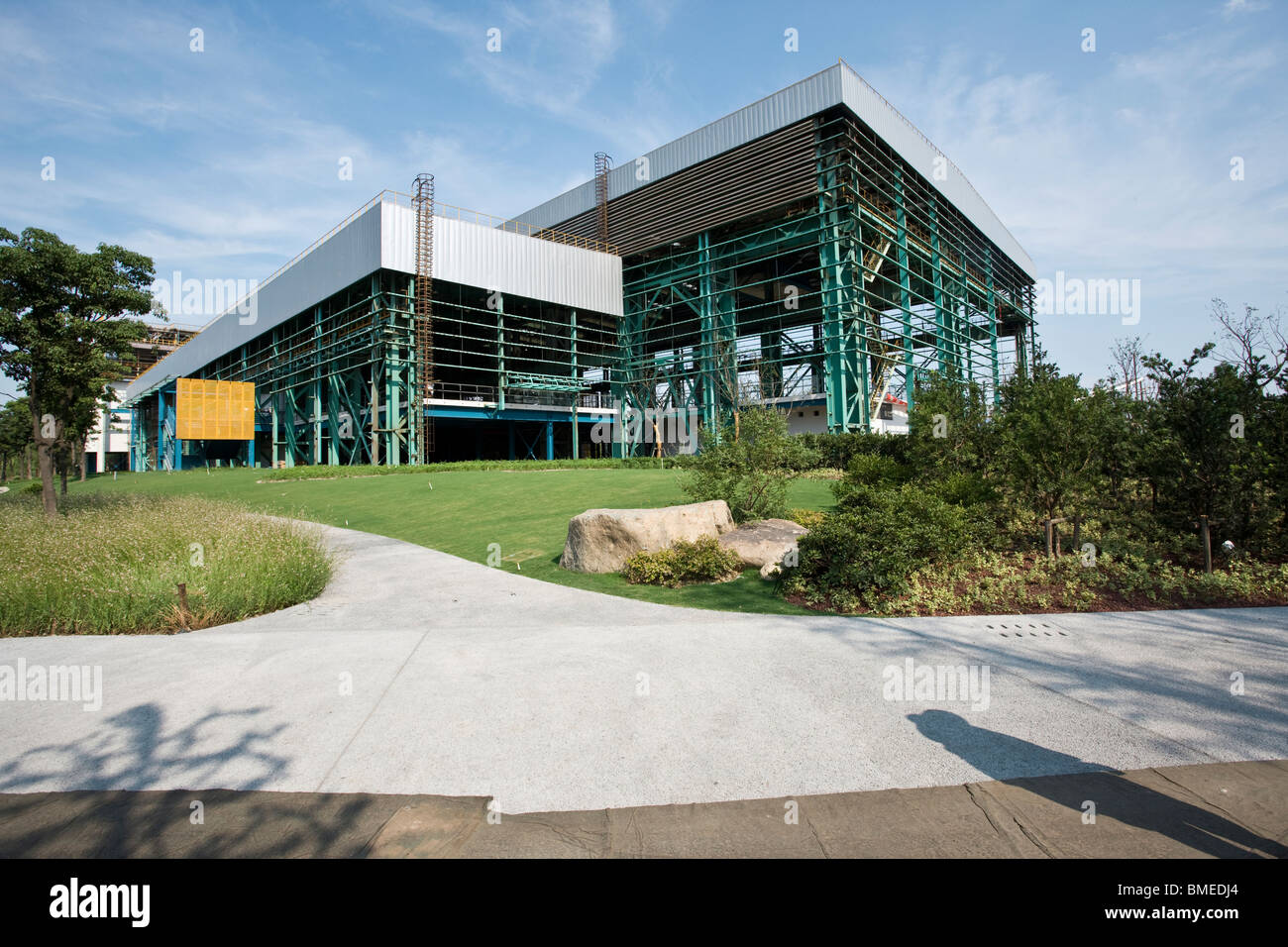 Baogang Stage under construction, 2010 Shanghai World Expo Park ...