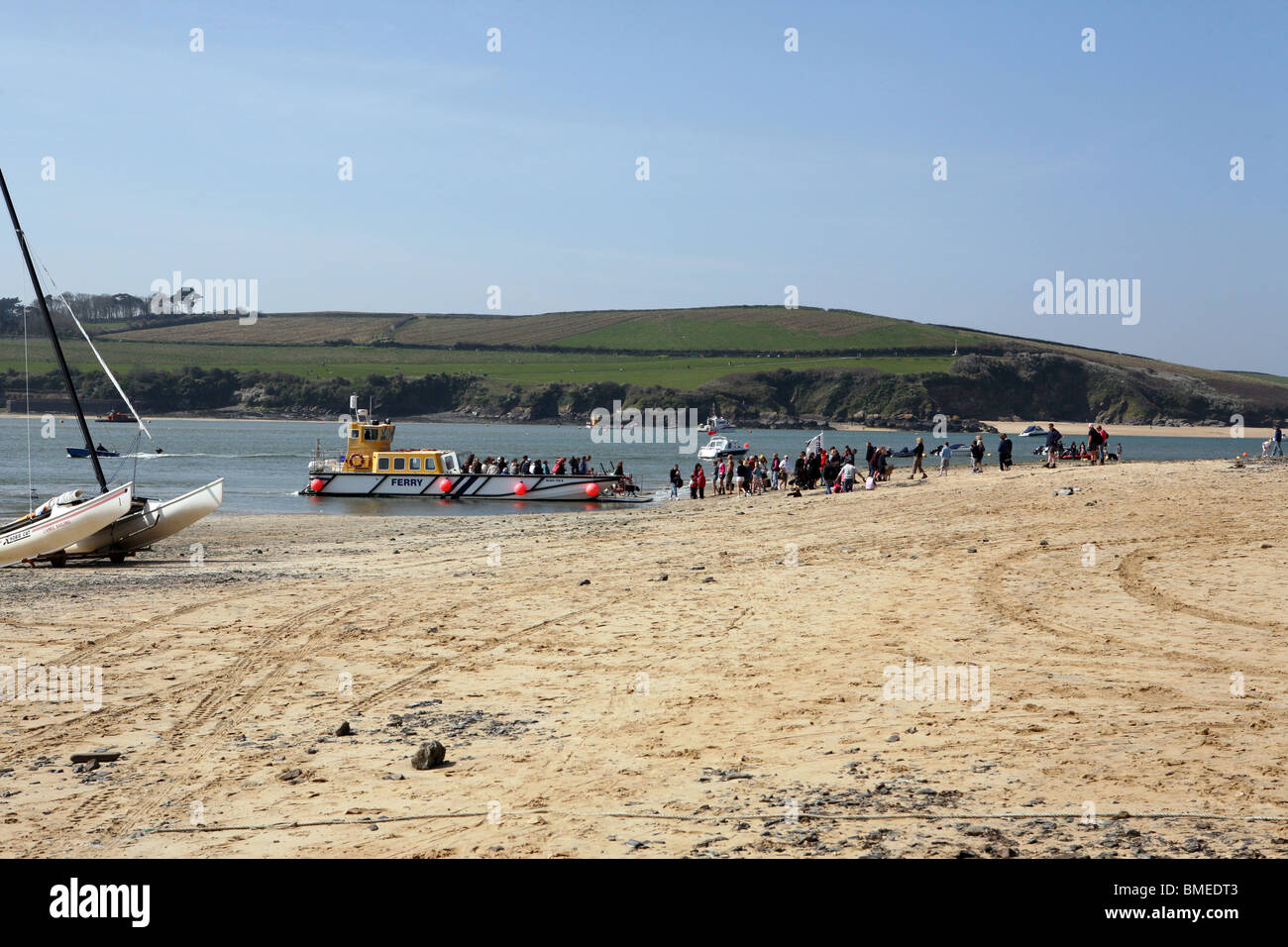 Scenery at Rock in Cornwall England Stock Photo - Alamy