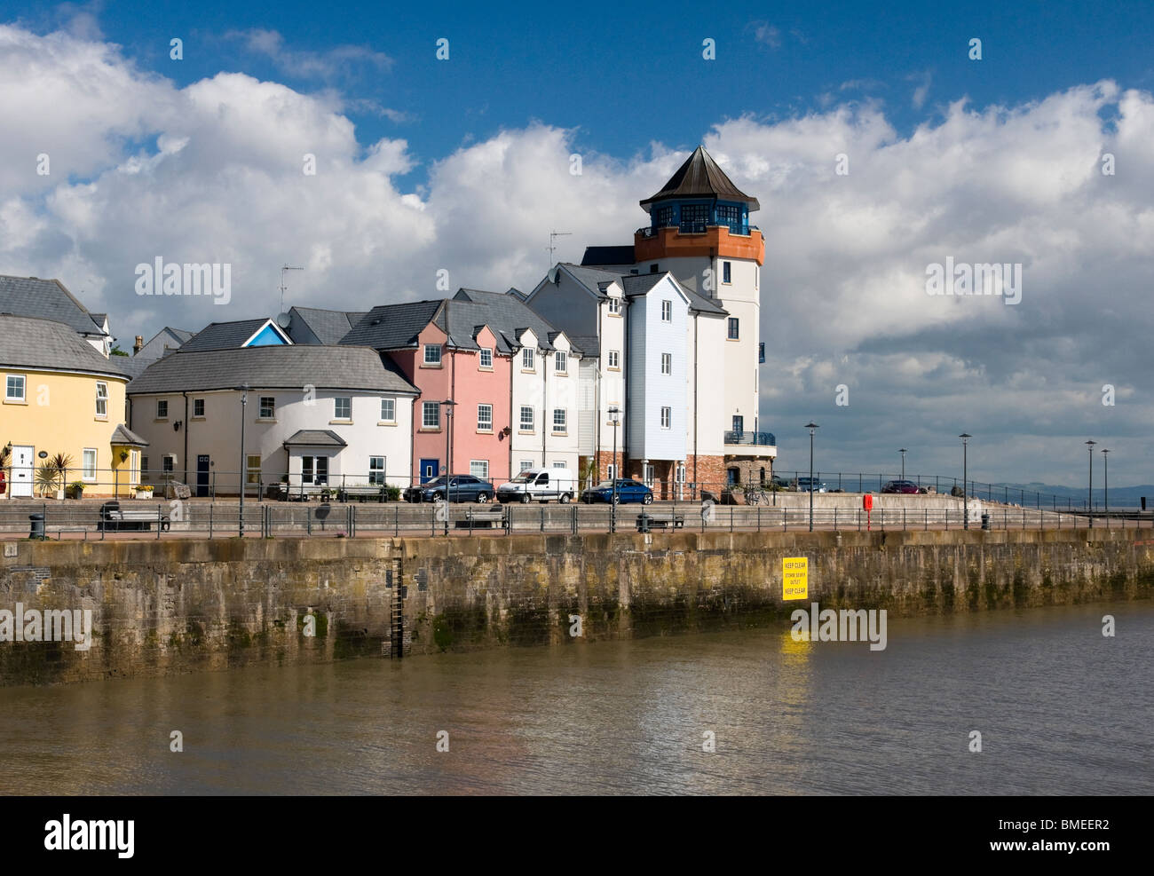 Apartment living at Portishead Somerset England Stock Photo - Alamy