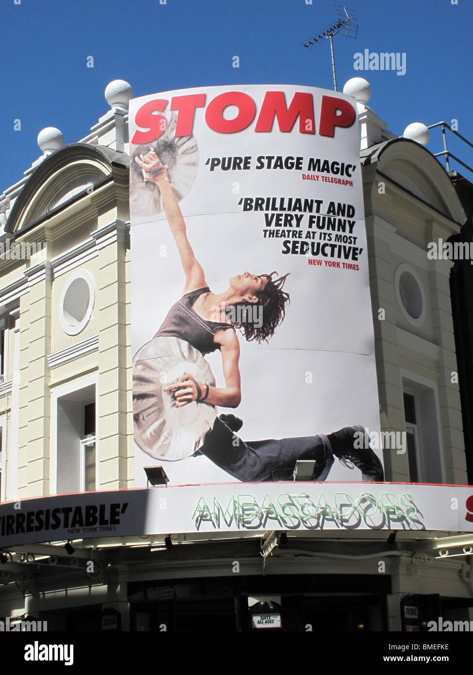 Stomp Theatre Poster Stock Photo - Alamy