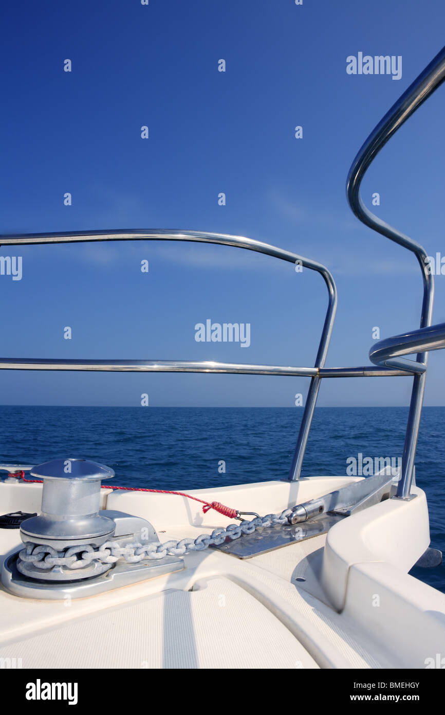 Blue boat bow hi-res stock photography and images - Alamy
