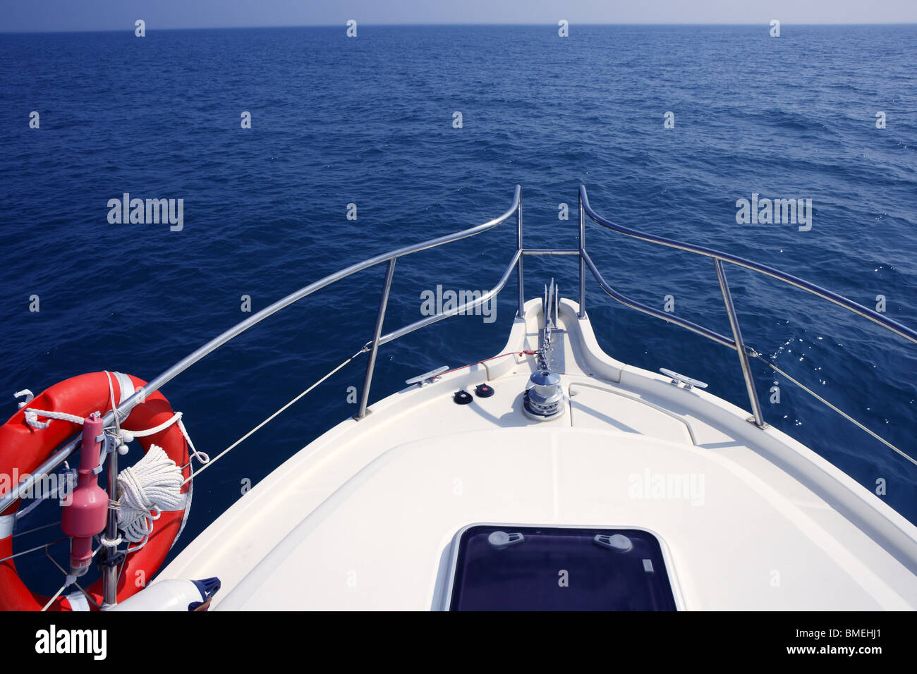 Blue boat bow hi-res stock photography and images - Alamy