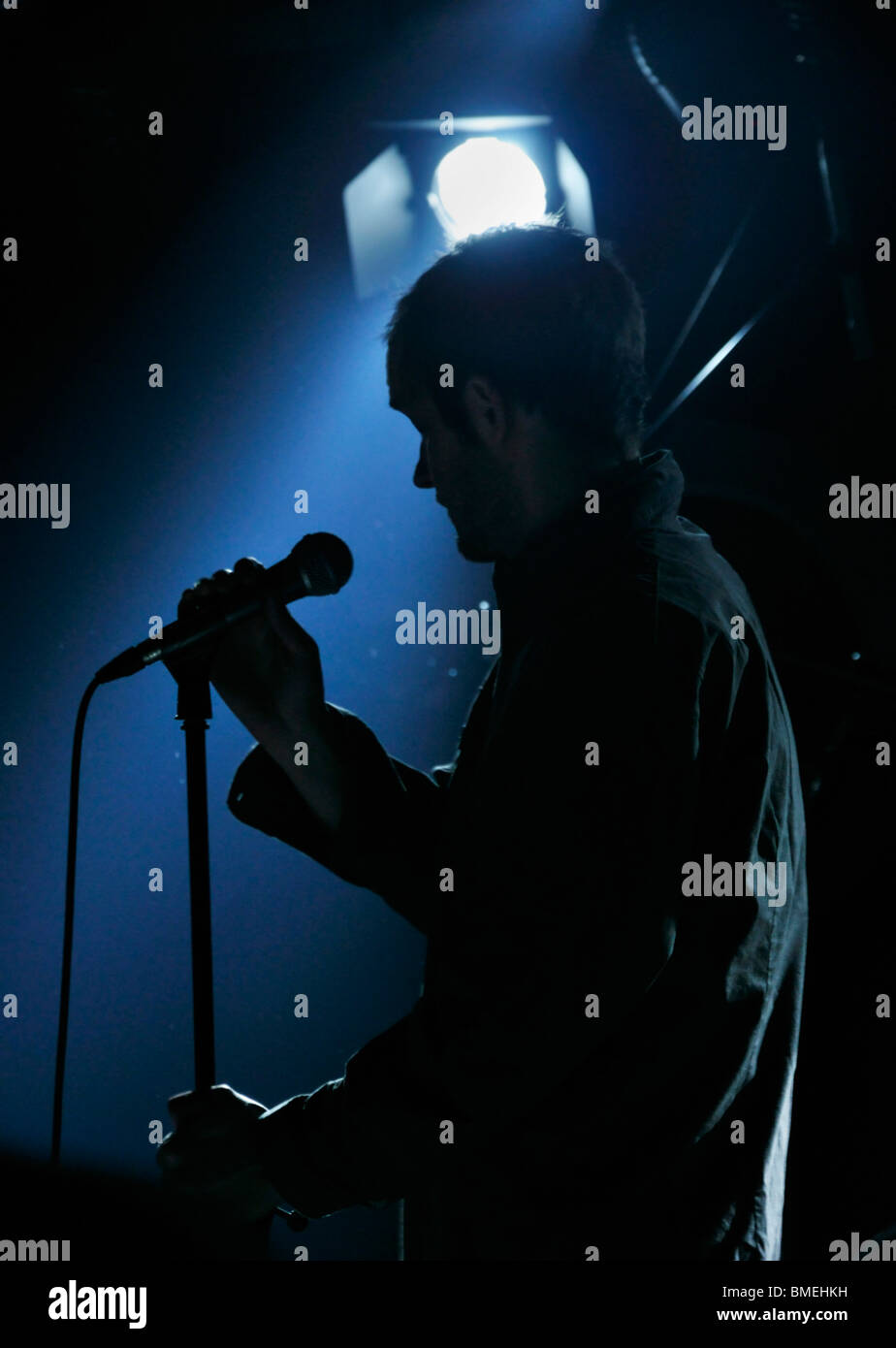 Male performer on stage at night club Stock Photo - Alamy