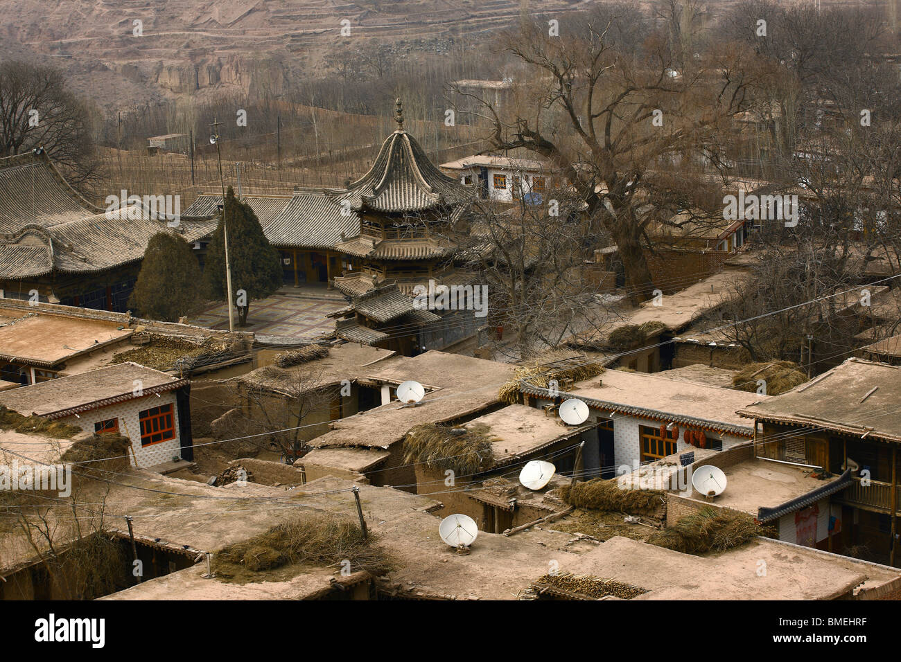 Qingshuihedong Mosque, Haidong Prefecture, Qinghai Province, China ...