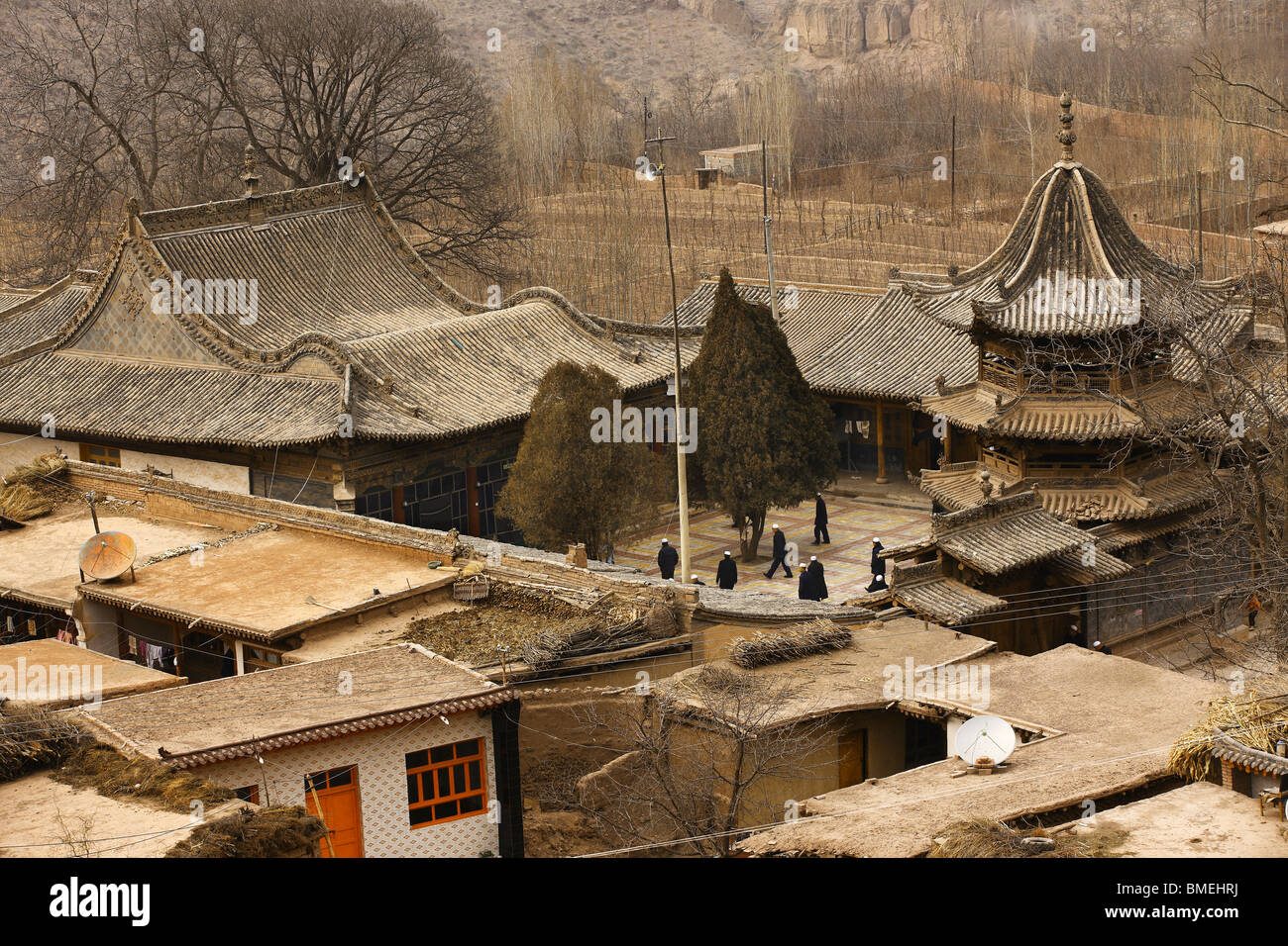 Qingshuihedong Mosque, Haidong Prefecture, Qinghai Province, China ...