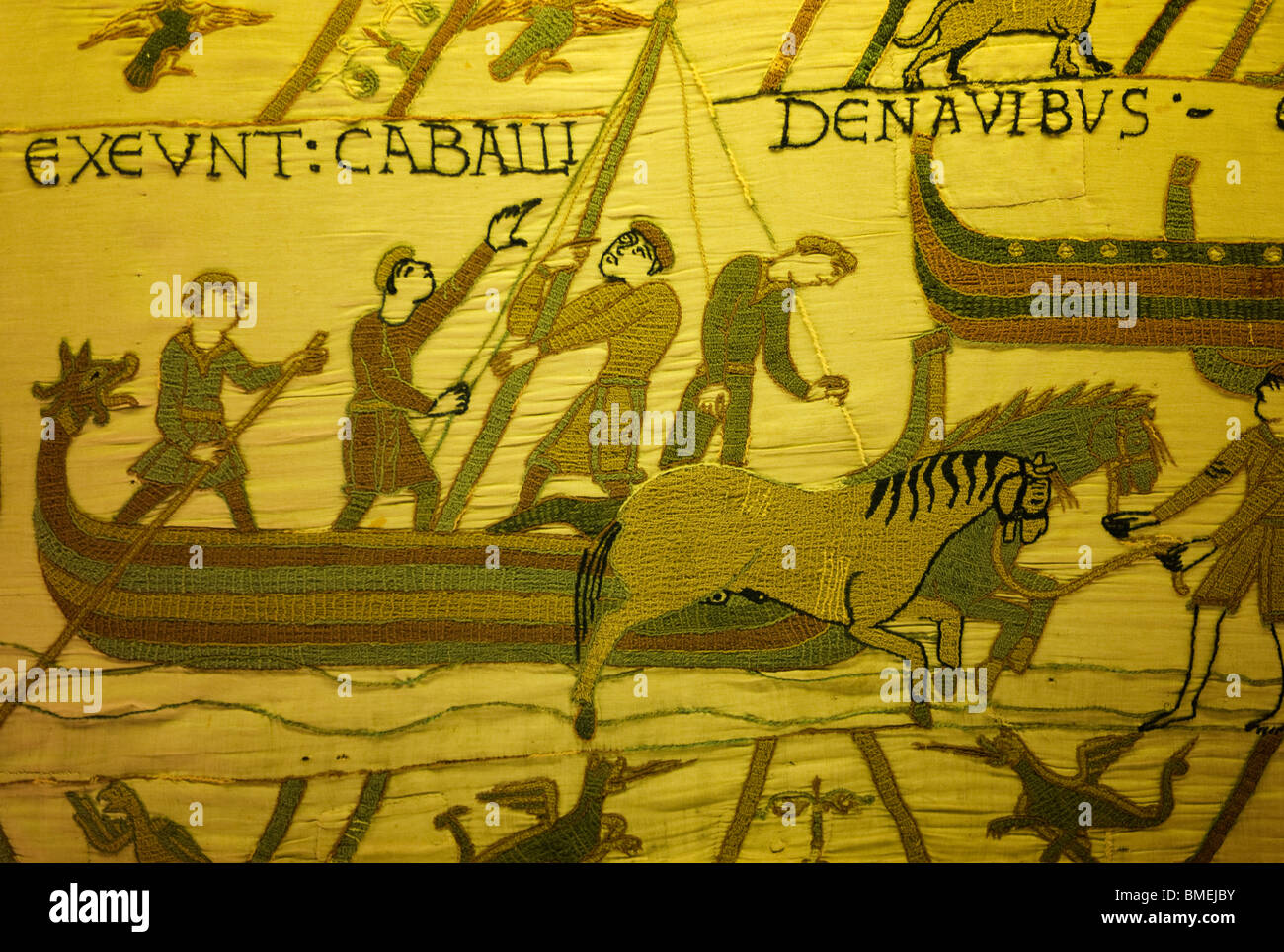William The Conqueror Bayeux Tapestry Stock Photos & William The ...