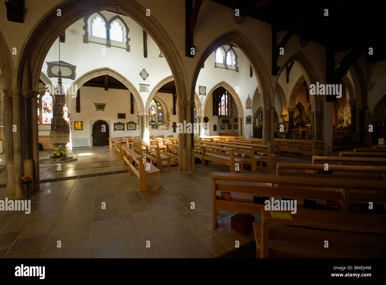 Sidmouth Parish Church Devon UK Interior Stock Photo - Alamy