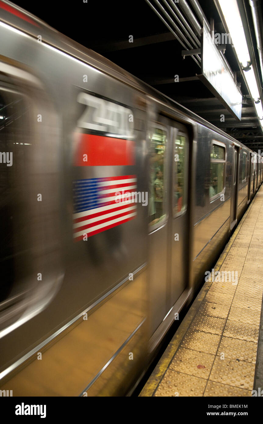 American subway train hi-res stock photography and images - Alamy