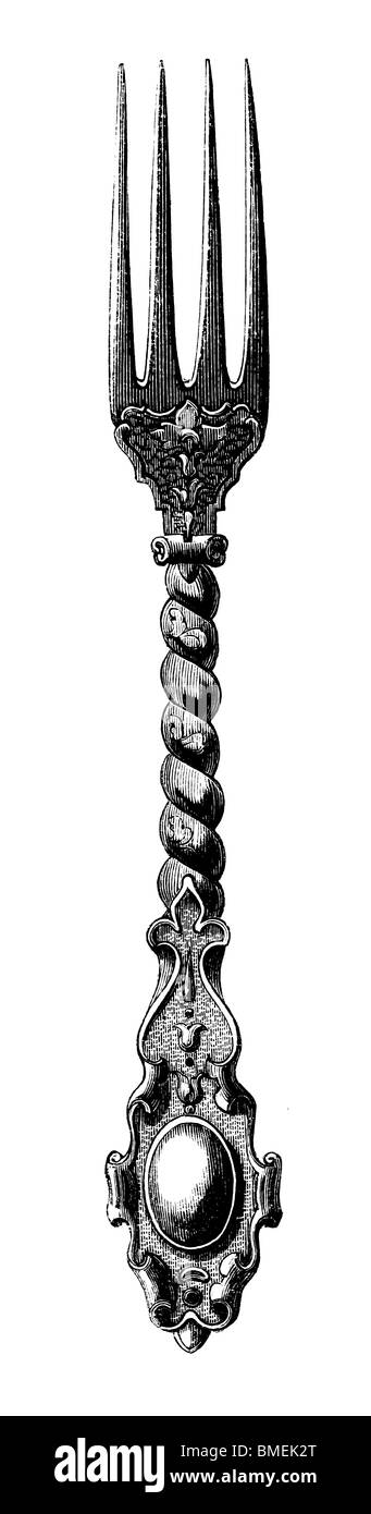 Silverware art Cut Out Stock Images & Pictures - Alamy