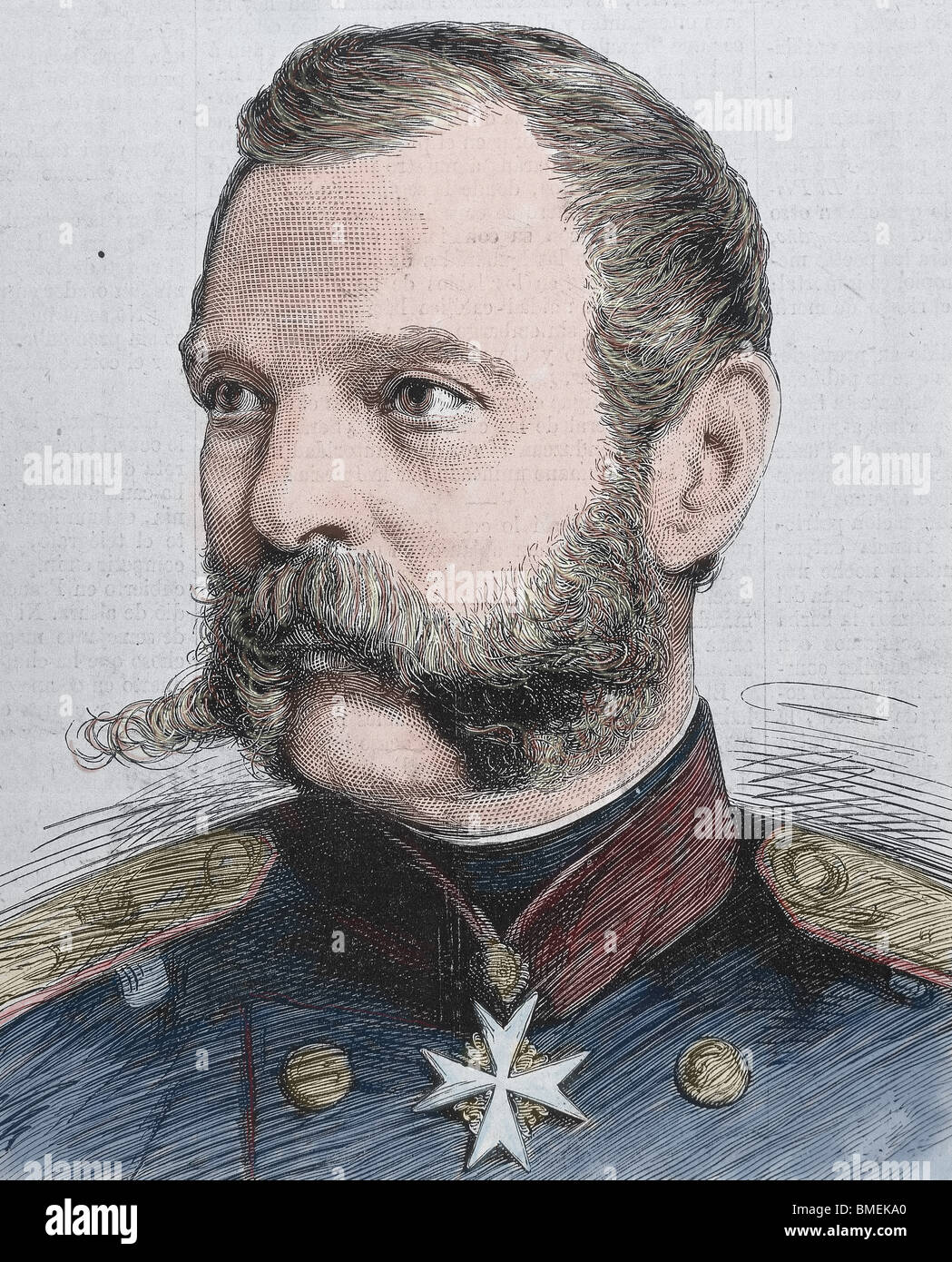 Alexander II (1818-1881). Tsar of Russia (1855-1881). Engraving Stock ...
