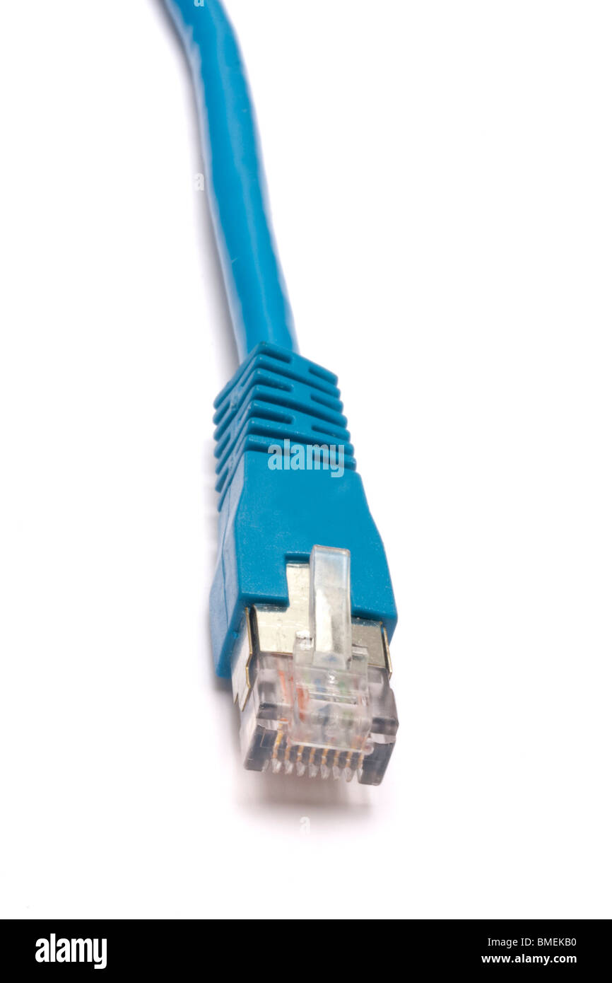 Blue cable computer hi-res stock photography and images - Alamy